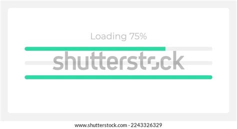 Loading Progress Indicator Ui Element Template เวกเตอร์สต็อก ปลอดค่า