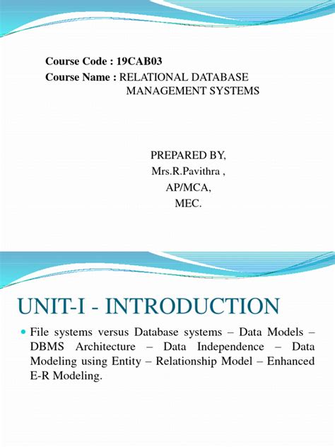 Rdbms Download Free Pdf Databases Database Schema