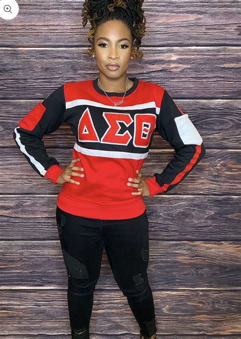 Delta Girl Pocket Sweater Girls Dream Sisterhood Diva Varsity