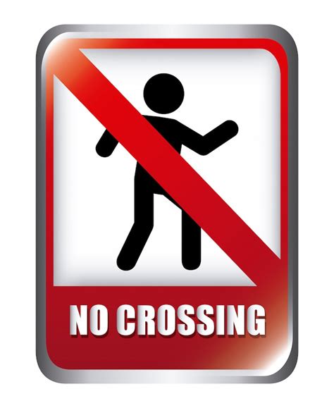 No Pedestrian Crossing Sign No Pedestrian Crossing By Richard Reeve