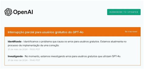 Gpt 4o Do Chatgpt Está Com Problemas Nesta Terça Feira Veja O Que