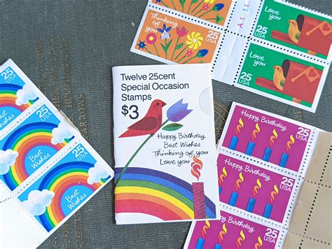 1988 Booklet Of Twelve 25 Cent Stamps Special Occasions Birthday