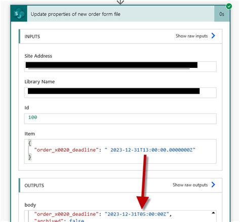 Sharepoint Online Update File Properties Used Utc Time As Input And