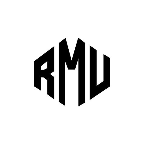 Rmu Letter Logo Design With Polygon Shape Rmu Polygon And Cube Shape Logo Design Rmu Hexagon
