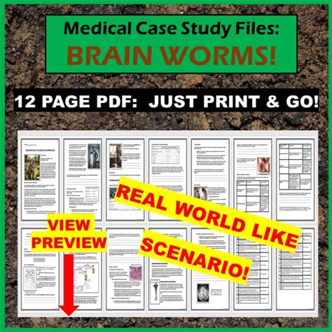 Biology Anatomy Medical Case Study Brain Worm Parasite Infection