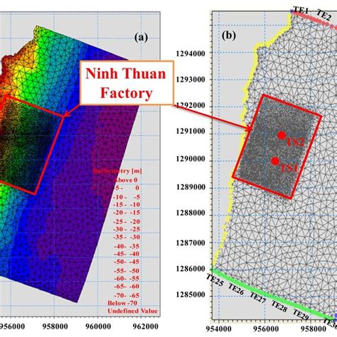 A Computation Grid Triangular Mesh B Calculated Boundaries C1 Download Scientific