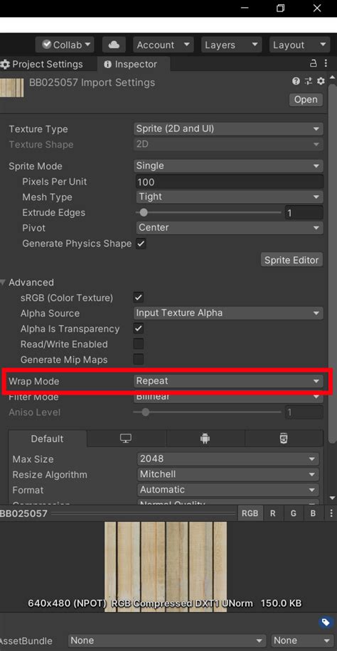 how do i wrap a texture around a cuboid so it repeats questions