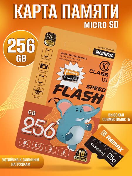 Карта памяти microSD 25 ГБ / microSDXC REMAX 25 ГБ / Карта расширения ...