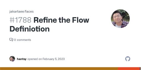 Refine The Flow Definiotion · Issue 1788 · Jakartaee Faces · Github