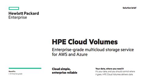Genica Jayne Dioso On Linkedin Hpe Cloud Volumes Enterprise Grade Multicloud Storage Service