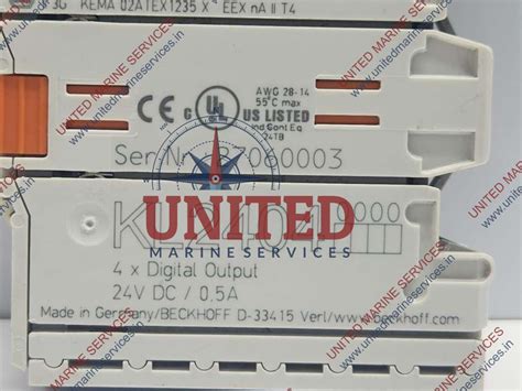 BECKHOFF KL CHANNEL DIGITAL OUTPUT MODULE United Marine Services