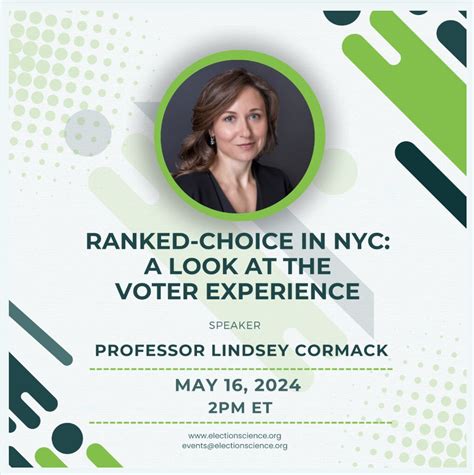 Lindsey Cormack On Linkedin Rankedchoicevoting Nycvotes Electoralreform