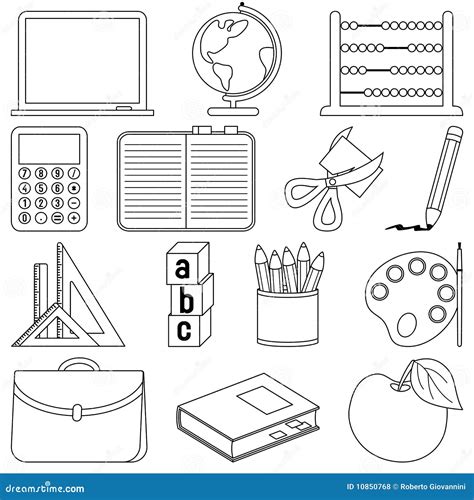 Classroom Objects Coloring Pages Classroom Objects Coloring Pages