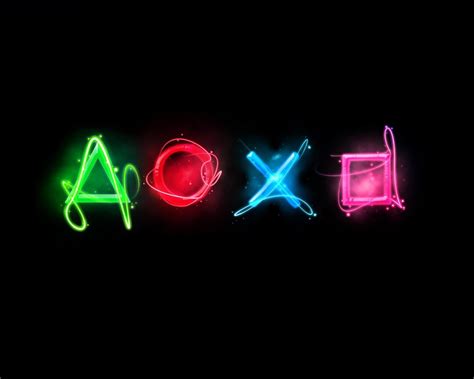 Символы-кнопки игровой приставки Sony Playstation 3 обои для рабочего ...