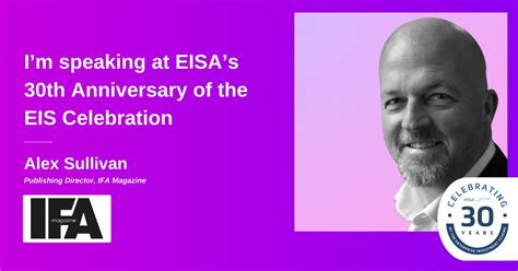 Tomorrow Ifa Magazines Alex Sullivan Will Be Speaking At The 30th