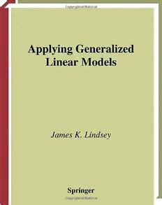 Applying Generalized Linear Models PDF