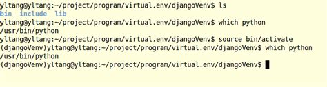 Virtualenv Django Source Binactivate Has No Effect Stack Overflow