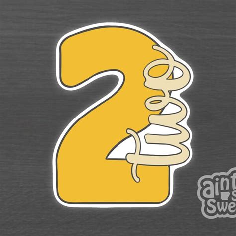 Number Two Script Cutter Etsy