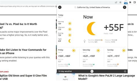 6 Chrome Extensions To Check The Weather From Your Current Tab