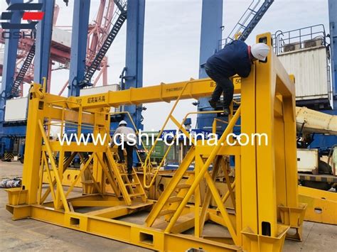 20 45ft Telescopic Ohfcontainer Spreader With Maintance Stand Over