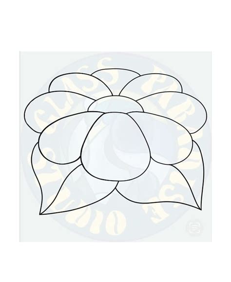 Big Daisy Pattern Stained Glass Sun Catcher Pattern Pdf Digital File Includes Daisy Only