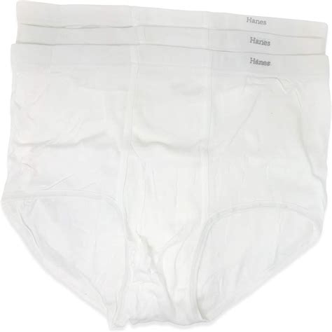 Hanes Mens 3 Pack Classics Full Cut Brief Big Man 3xl Amazon De Fashion