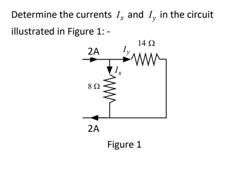 Solved Determine The Currents Ix And Iy In The Circuit Chegg Com