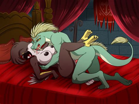 Rule 34 2015 Angry Anthro Avian Beak Bed Bird Breasts Brown Fur