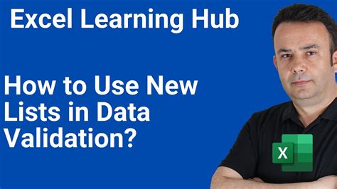 How To Use New Lists In Data Validation 040 Youtube
