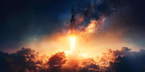 Optimizing Rocket Launch Trajectory With Advanced Technology Into The Night Sky Concept Rocket