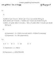 Solving Linear Graphing Problems With Examples Course Hero