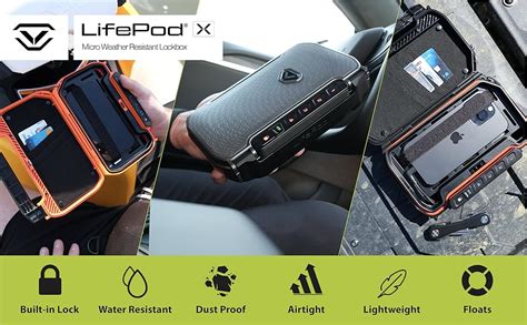 Vaultek Lifepod X Micro Weatherproof Electronic Lockbox