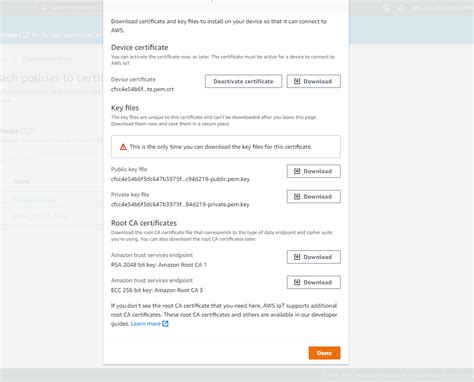 Aws Iot Core Setup — Zebra Iot Connector Documentation