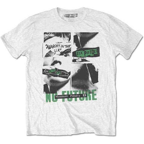 The Sex Pistols No Future White T Shirt Merchoid
