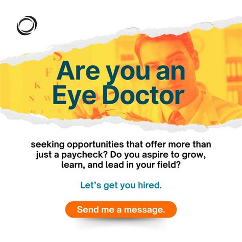Career Careergrowth Eyedoctors Optometrist Ophthalmologist Recruiting Hiring