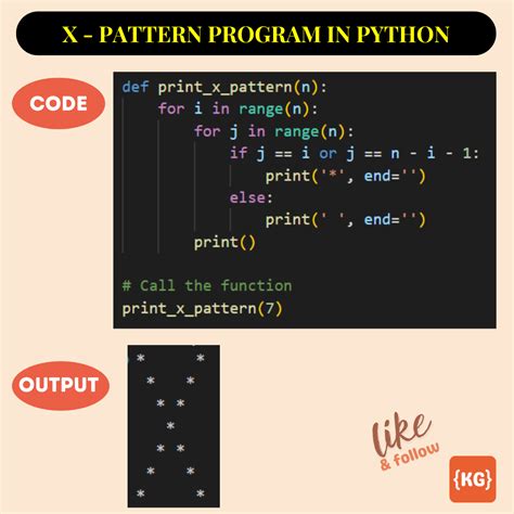 🎯how To Print X Pattern In Python 👀 Beginners Save It🔖💻 Python