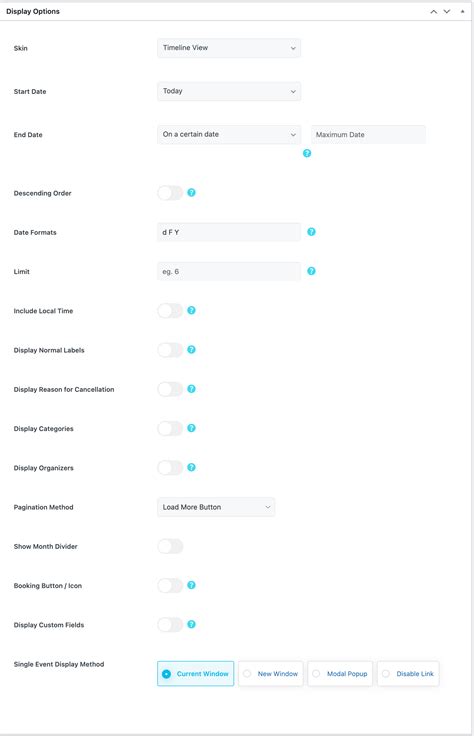 Timeline View Skin Settings MEC Knowledgebase
