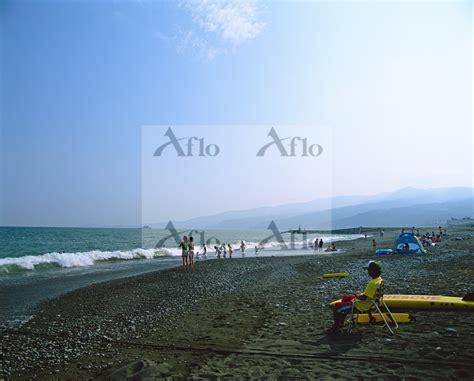 神奈川県 小田原市 御幸の浜海水浴場 [9651248]の写真素材 アフロ