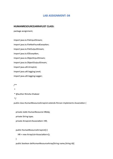 Oops Lab 4 Inheritance Objects Written To File Abstraction