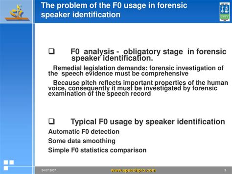Ppt Speaker Identification Based On The Statistical Analysis Of F0 Powerpoint Presentation