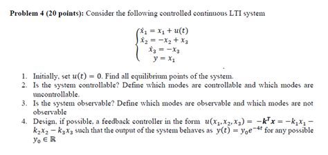 Solved Problem 4 20 Points Consider The Following