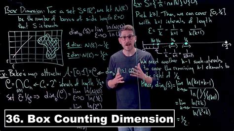 box counting dimension dynamical systems lecture 36 youtube