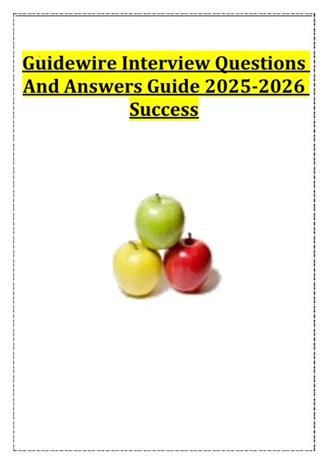 Guidewire Interview Questions And Answers Guide Success Gwire