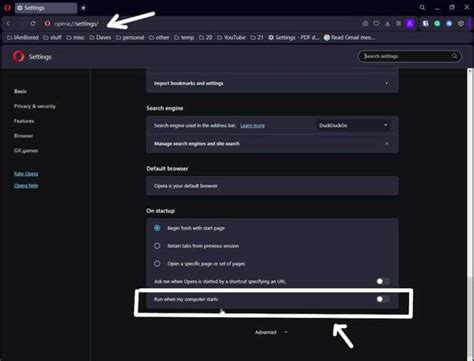How To Disable Opera Opening At System Start Daves Computer Tips