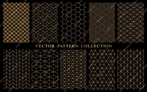 Premium Vector Abstract Geometric Pattern Repeating Seamless Background Vector Illustration