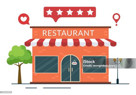 레스토랑 등급 검토 템플릿 손으로 그린 만화 플랫 일러스트 레이 션 고객 피드백 평가 스타 전문가 의견 및 온라인 설문 조사 개념에 대한 스톡 벡터 아트 및 기타 이미지