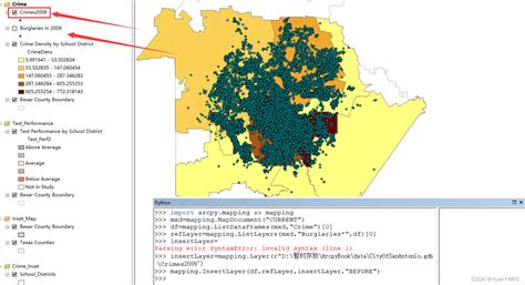 arcpy——insertlayer 函数的使用：掺入图层到地图文档里 arcpy向mxd中添加数据 csdn博客