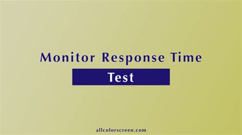 Monitor Display Test Test Your Screen