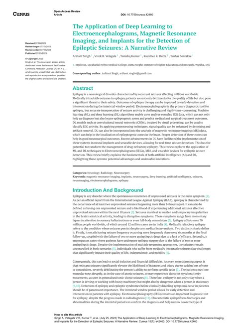 Pdf The Application Of Deep Learning To Electroencephalograms Magnetic Resonance Imaging And