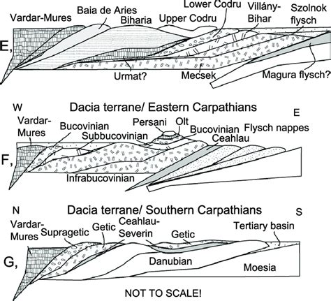 Schematic Cross Sections Of The Tisza Dacia Terrane All Sections Are